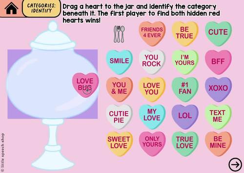 Candy Language Game - Vocabulary - Boom Cards™ Deck - 7 Skills | TPT