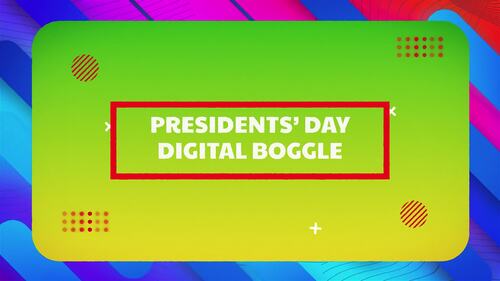 PRESIDENTS' DAY DIGITAL BOGGLE by K's Digital Store | TPT