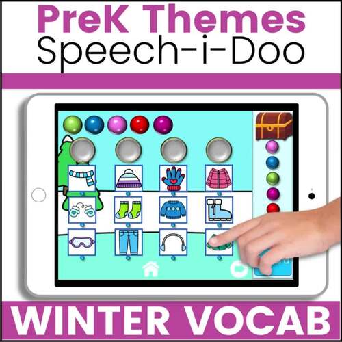 PreK Themes WINTER | Digital Cariboo - Speech-i-Doo WINTER Vocab | Language