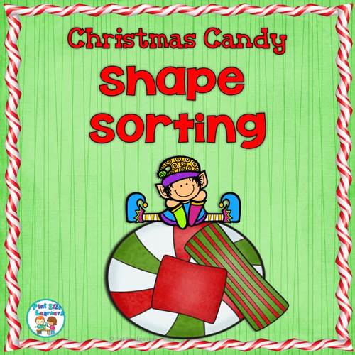 Christmas Candy Shape Sorting Activities and Worksheets | PreK and ...
