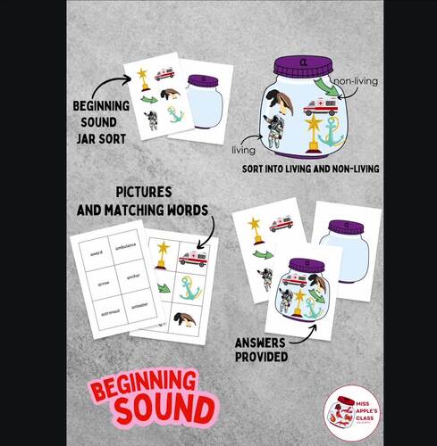 Sorting Initial Sound a and not a | Beginning Sound Activities ...
