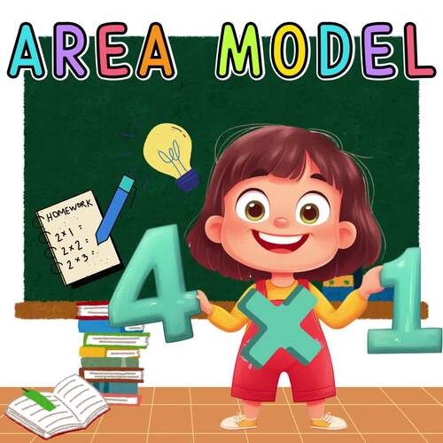 Area Model 4-Digits by 1-Digit | Multiplication Practice Worksheets