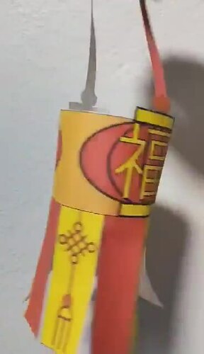 Chinese New Year Crafts Windsock 8 Auspicious Letters Wish Activities ...