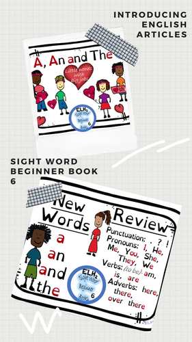 Sight Word Beginner Book #6 - A, An, and The (FULL ESL Dyslexia Font ...