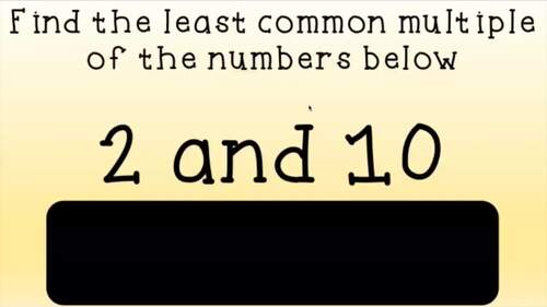 Least Common Multiple Google Classroom™ Digital Flash Cards | TPT