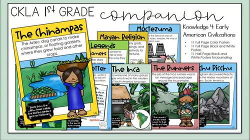 CKLA First Grade Domain 4 Companion: Early American Civilizations by ...