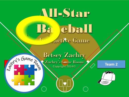 Editable PowerPoint Review Game Template: All Star Baseball by Betsey ...