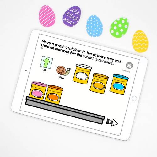 Easter Dough Speech Therapy Articulation and Language Boom Cards