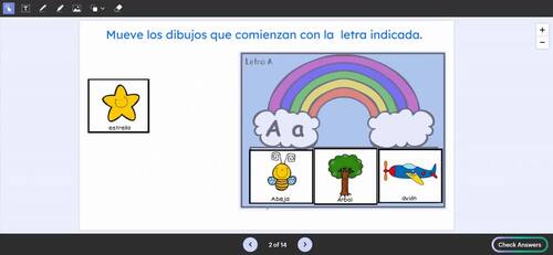 Centros del Abecedario Alphabet Workstation in Spanish by ...