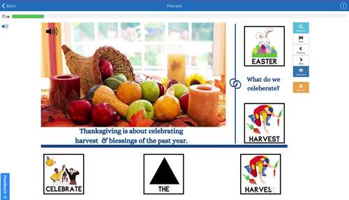 Thanksgiving No Prep Boom Cards for Speech Therapy by Speech Language ...