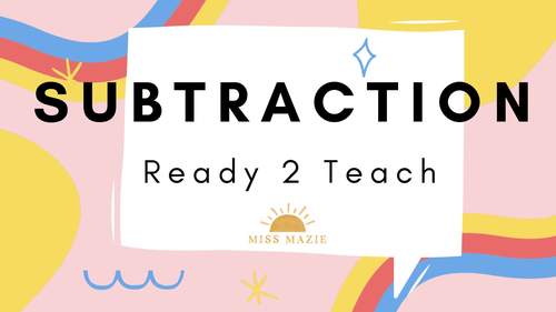 Subtraction Kindergarten - Interactive Digital Math Lessons - No prep!
