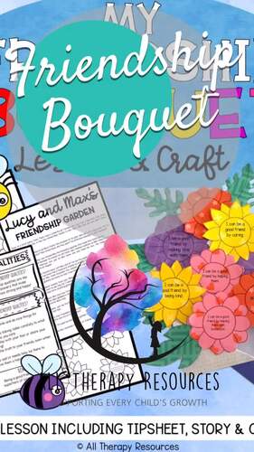 FRIENDSHIP ACTIVITIES & LESSON - 3D Flower Craft - Spring Counseling ...