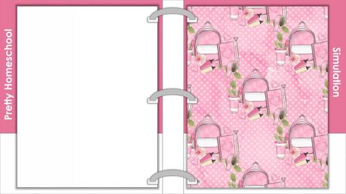 Editable and Printable Portfolio Binder Covers and Spines | Pink School ...
