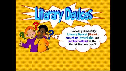 Literary Devices: Simile, Metaphor, Hyperbole, Personification PPT ...