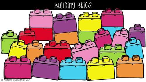 Building Bricks clip art Math clip art Construction Bricks clip art Mini