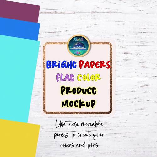Mockup MOVEABLE Paper Product Mock-Up items by Teach Elite | TPT
