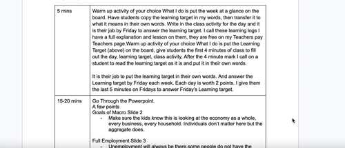 High School Economics Lesson – Macroeconomic Goals and Calculating GDP