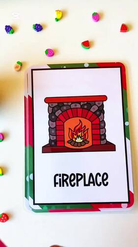 Christmas Flashcards in English & Spanish + Memory Game | Printable PDF