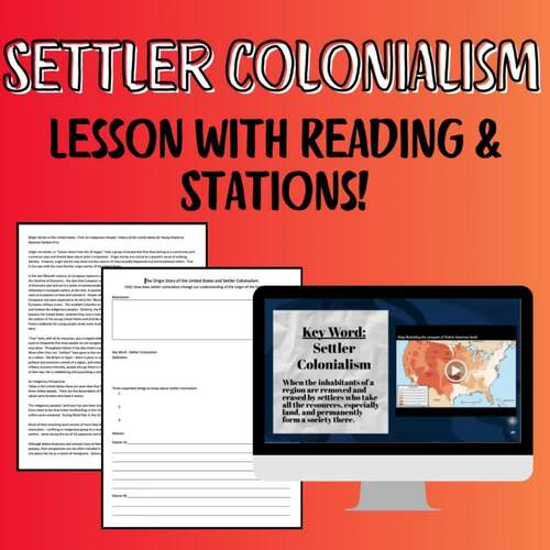 Settler Colonialism Lesson | Ethnic Studies | High School | Middle School