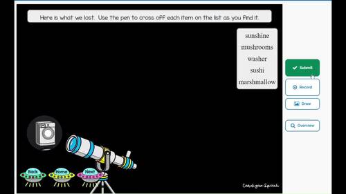 sh articulation and ch Articulation Activity Outer Space Find It Game ...