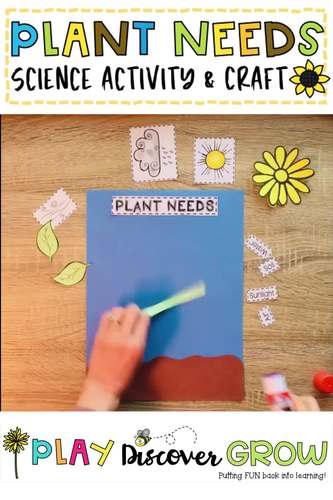 "Plant Needs" Labeling Activities and Crafts by Play Discover Grow