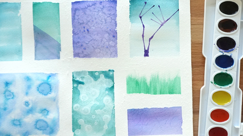 Watercolor Technique Lesson (Video demonstration and PDF Lesson Plan)