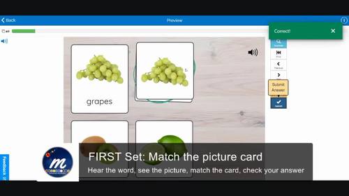 3 Part Cards Fruits and Vegetables Food Montessori by Minkybubs Montessori