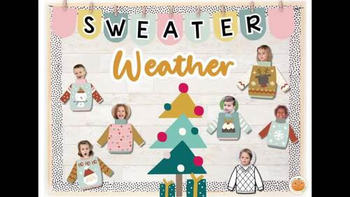 Winter Classroom Decor - Sweater Weather Photo Craft | Bulletin Board ...