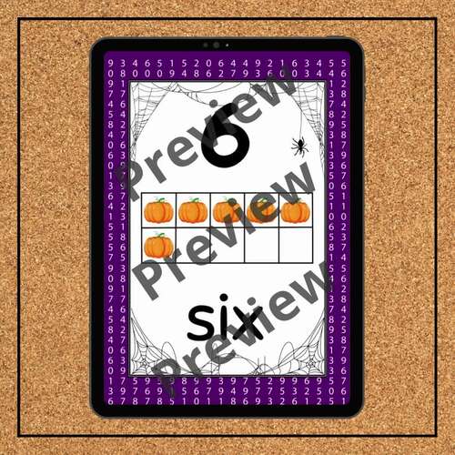 Halloween Number Posters & Math Activities matching numbers to ...