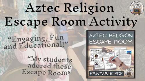 Religion in the Aztec Empire Escape Room | Social Studies & History ...