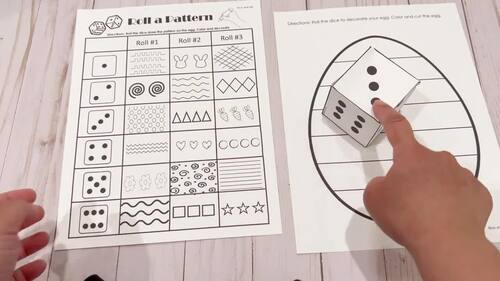 Easter Egg Art Roll and Draw Egg by Liv and Leb | TPT