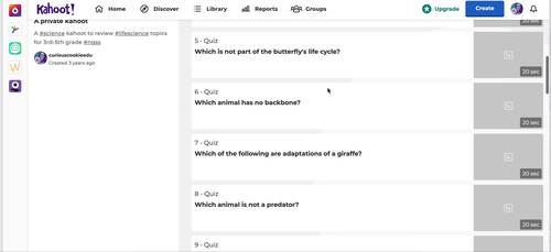 Life Science Review Kahoot 3rd 4th 5th Assessment by The Curious Cookie