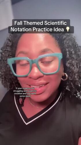 Scientific Notation Activity - Fall Themed - Fall Math - Matching Practice