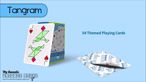 Tangram Themed Playing Cards Deck by MyThematicPlayingCards | TPT