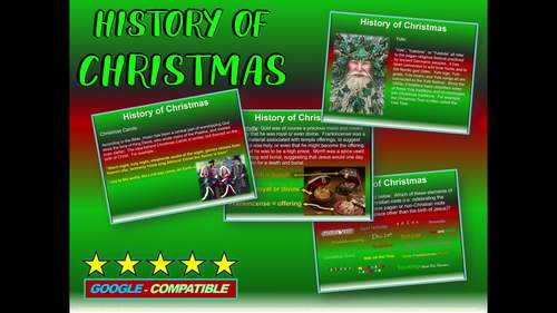 Christmas History: fun, engaging, informative 23-slide PPT w/ links ...