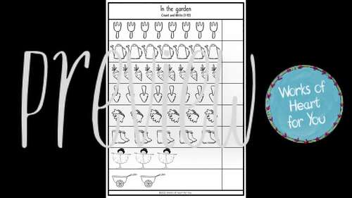 Count and Write numerals 1 to 20 - 5 themes (blackline) - kindergarten ...