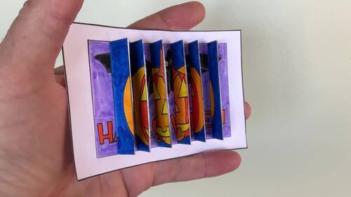 Halloween 3 Way Image Agamograph Art Activity by Pooley Productions