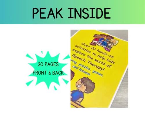 SLP Career Workbook for Kids | Printable Activities, Coloring Pages ...