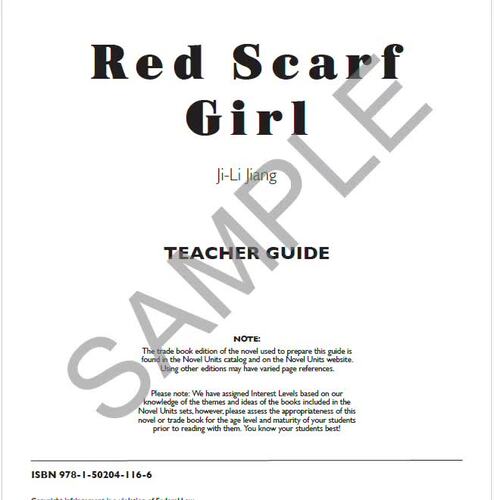 Red Scarf Girl Novel Units® Teacher Guide Novel Study | TPT