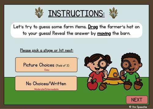 Inferencing Guess the Item! Farm Theme | Boom™ Cards by Vivi Speech