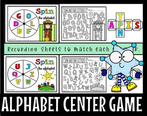 ALPHABET spin and color center game*** AT THIS PRICE FOR 24 HOURS****