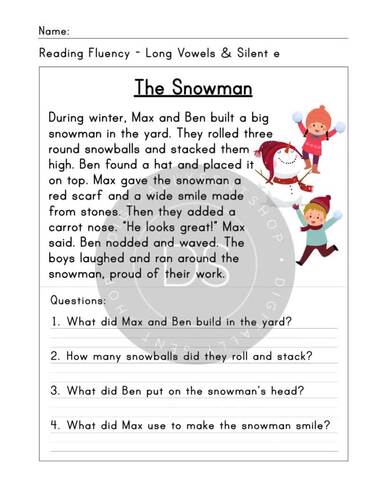 Reading Comprehension Grade 2 - 3 Worksheets Set 5 | 25 Short Stories ...
