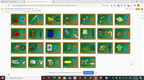 Alphabetic Principle Activities: Alphabet GIF Slides | Virtual Learning