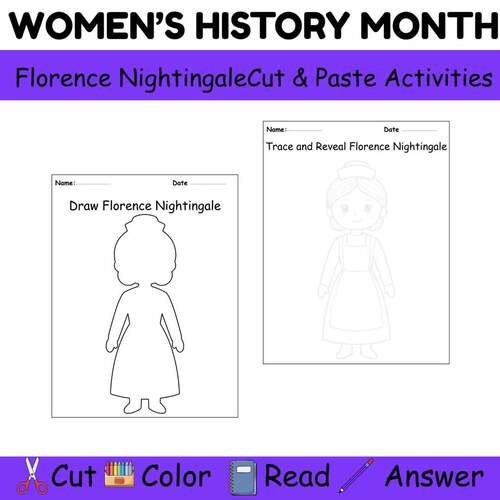 Florence Nightingale Cut and Paste Craft | Women’s History Month Unit