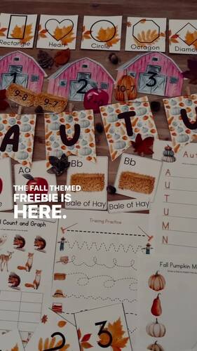 Fall Learning Pack by For the Love of Homeschooling | TPT