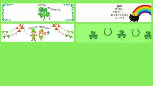 Happy St. Patrick's Day ANIMATED Google Classroom Banners by The ...