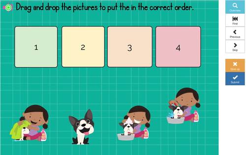 Sequencing Stories with Pictures | 4, 5, and 6 Steps | BOOM CARDS