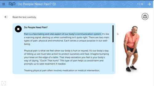 Do We Need Pain? Reading Comprehension Activities for Middle School