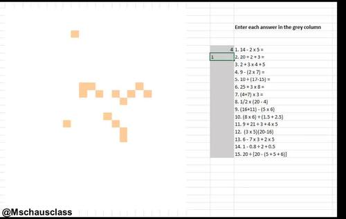 Digital Mystery Picture (Sonic) Order of Operations - BIMDAS/PEMDAS