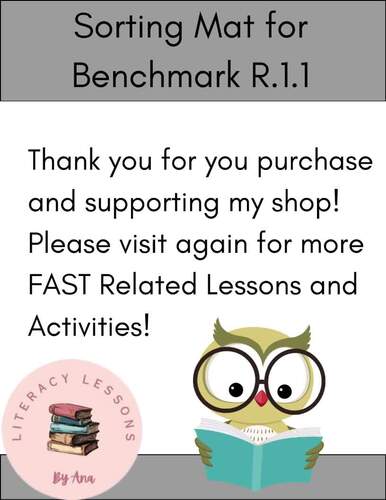 2nd Grade Plot Structure Sorting Mat Test Prep Practice BEST | TPT